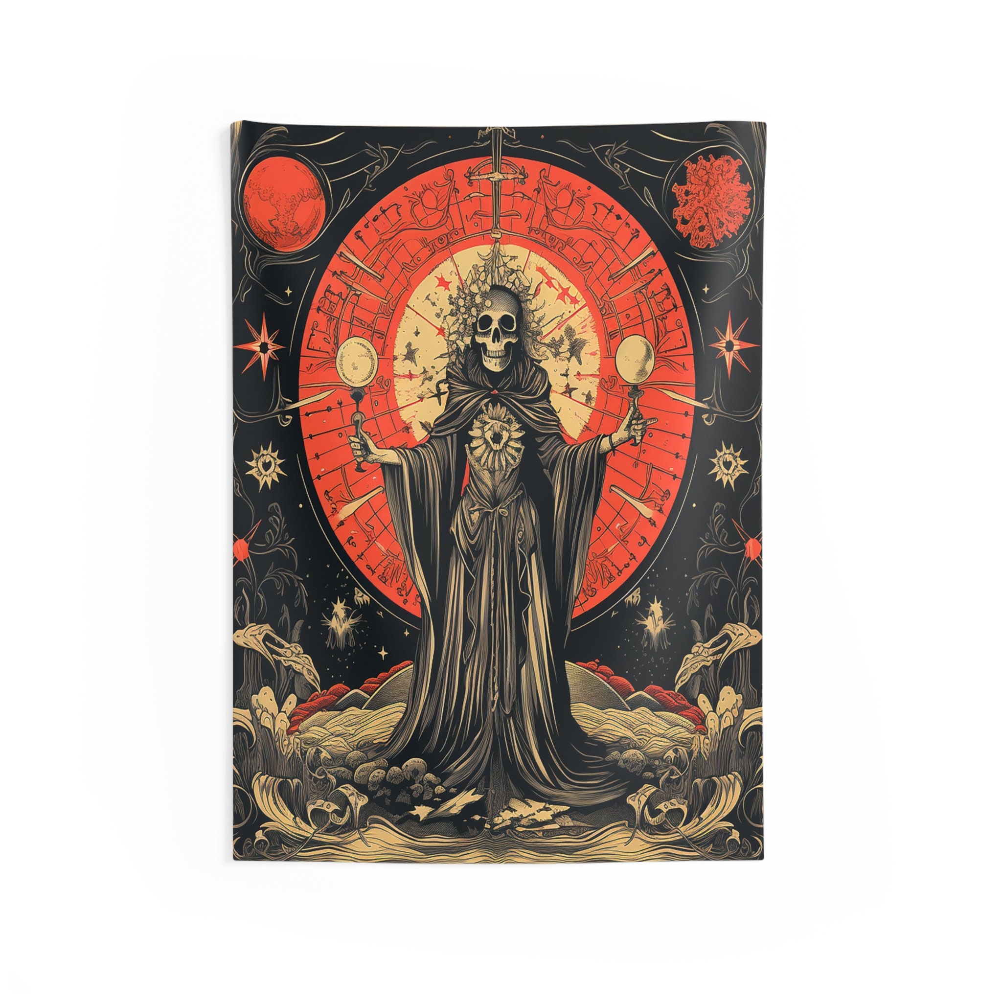 Trippy Tarot Card Style Indoor Wall Tapestries for All Your Smoker ...