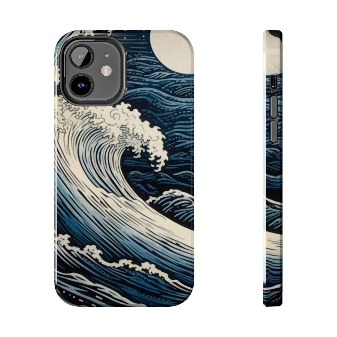 Blue Wave Japanese Style Etching Print. Samsung Galaxy or iPhone Tough ...