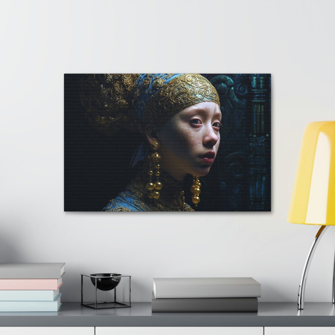 Reimagined Photorealistic Ai Wall Art Version of the Vermeer ...
