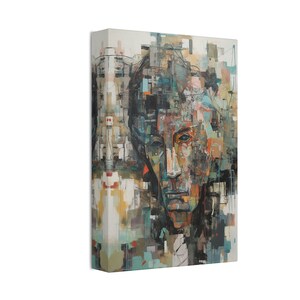 Sorrow of Desires. Ai Wall Art Abstract Painting Print of a Sullen Man ...