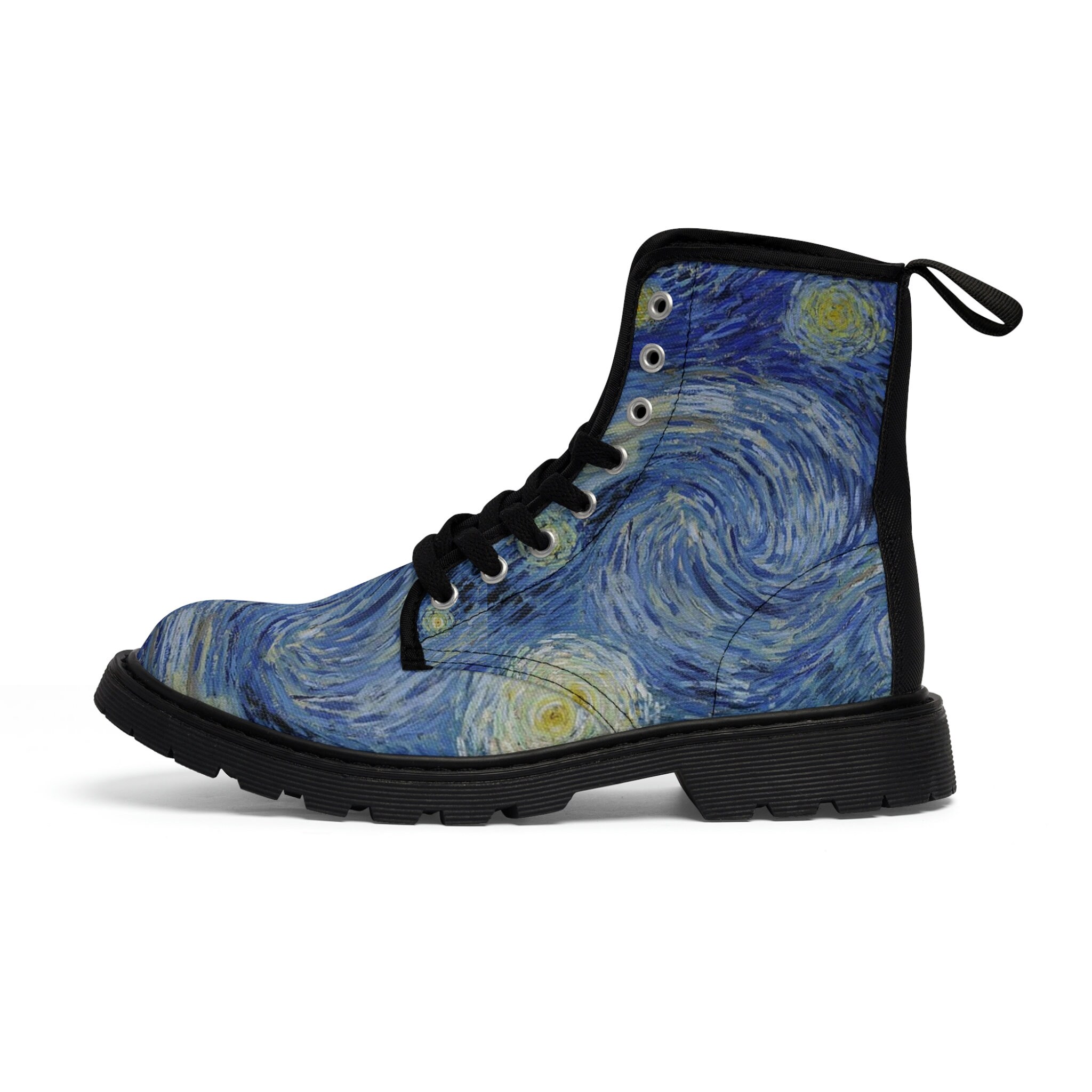 Starry Night Boots, Van Gogh Boots, Starry Steppers - Etsy