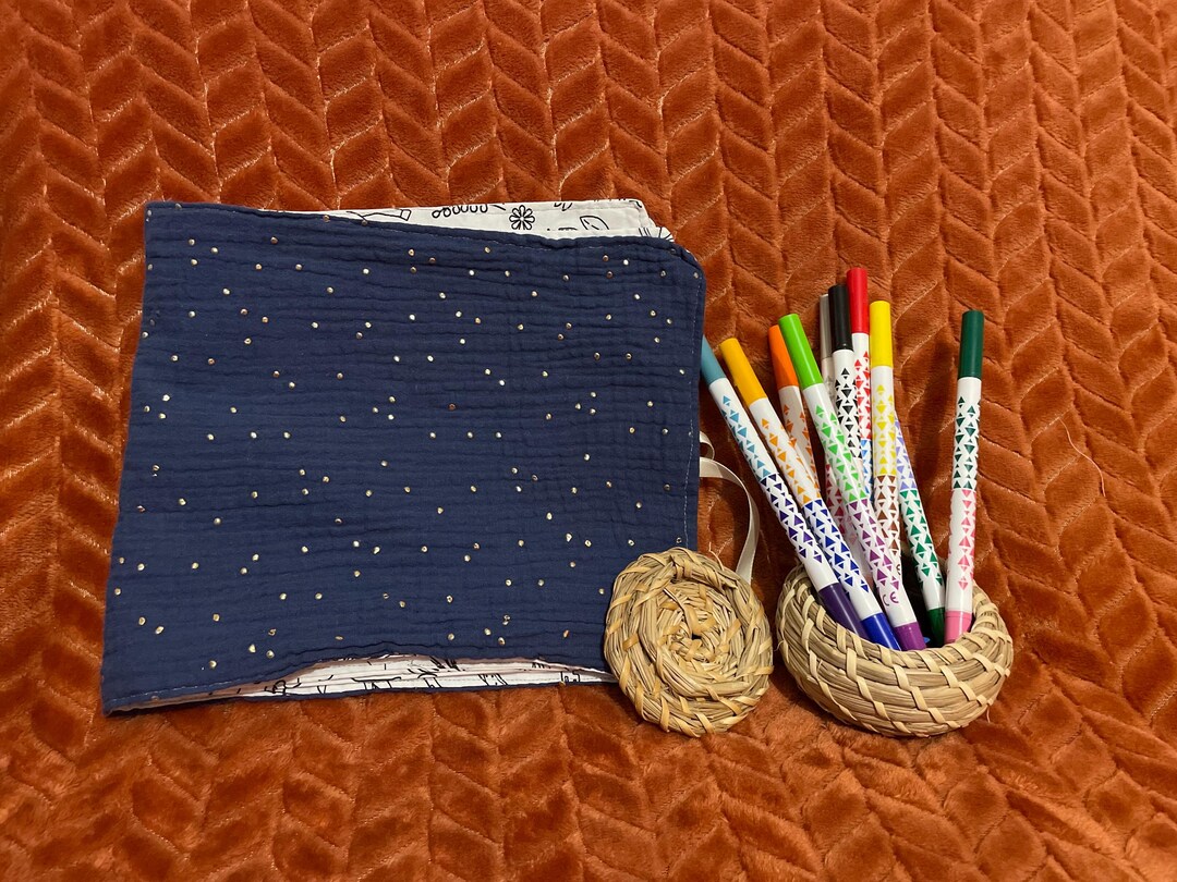 Fabric Coloring Book - Etsy