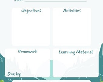 Printable Assignment Tracker, Class Project Tracker, Teacher Lesson ...