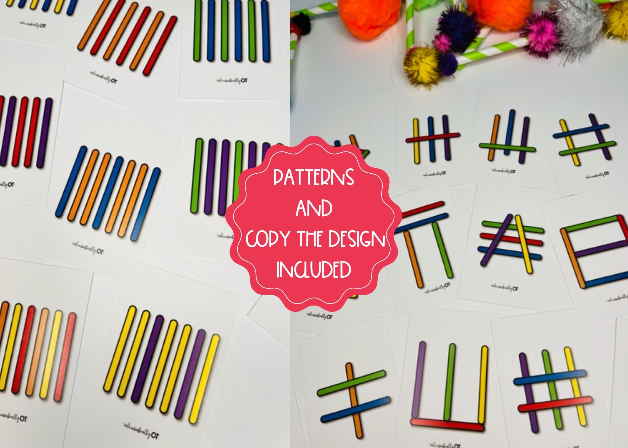Popsicle Stick Flashcards - Etsy