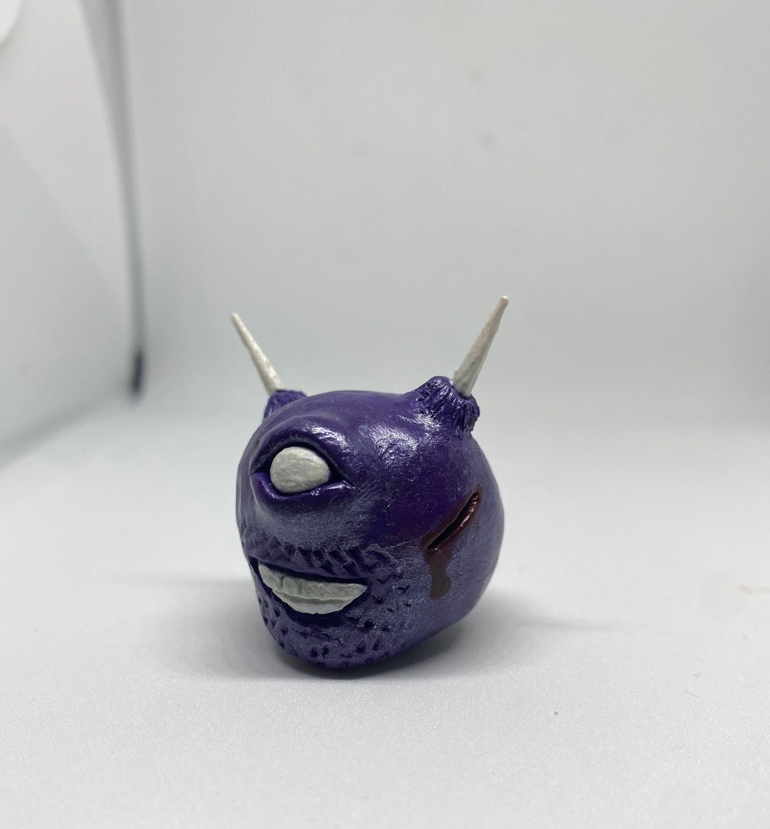 Handmade Glow in the Dark Metallic Scary Monster Head - Etsy