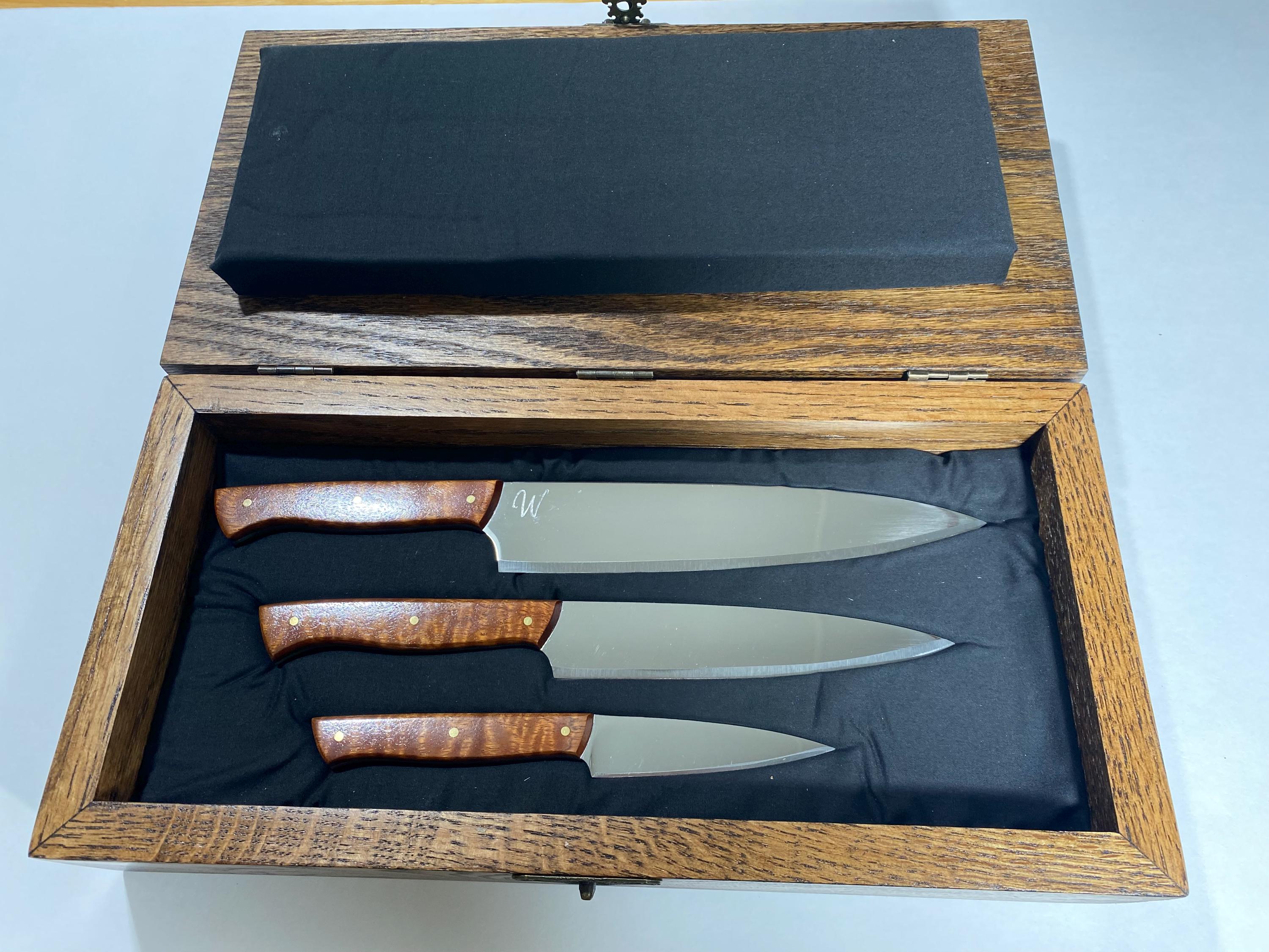 Handcrafted Kitchen Knives With Storage Box - Etsy