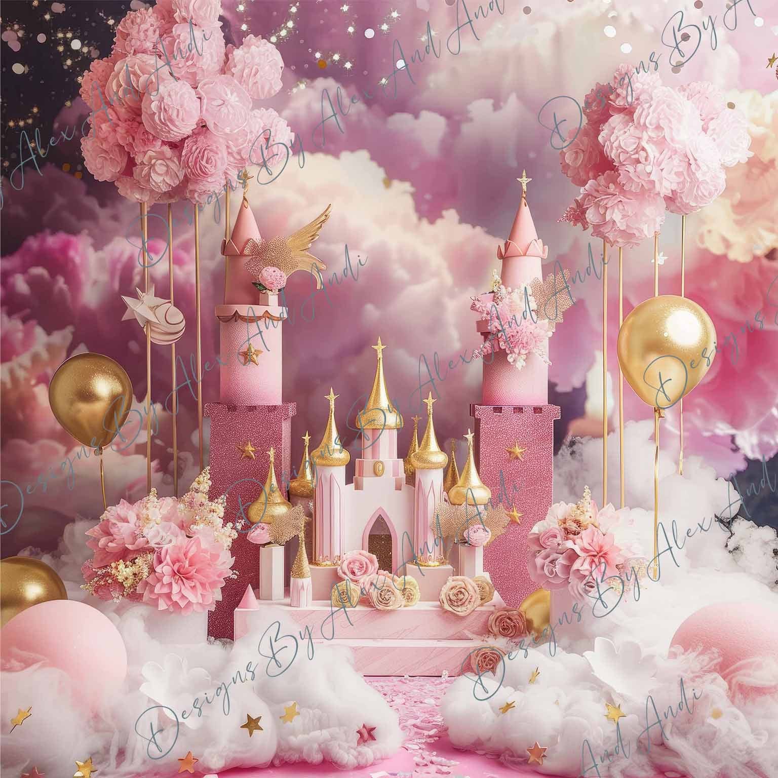 Pink Princess Birthday Event Birthday Photo Shoot Birth Day Overlay ...