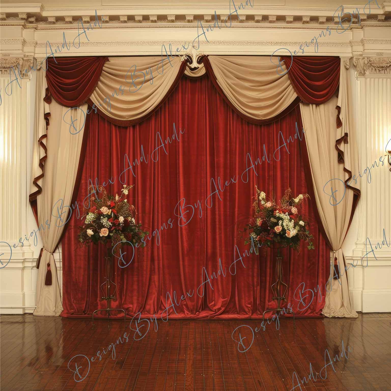 Formal Studio Photo Formal Ceremony Backdrop Back Drop Digital Backdrop ...