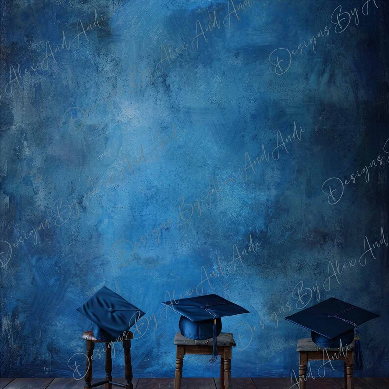 Blue Graduation Photo Shoot Graduation Photo Ceremony Overlay Degree ...
