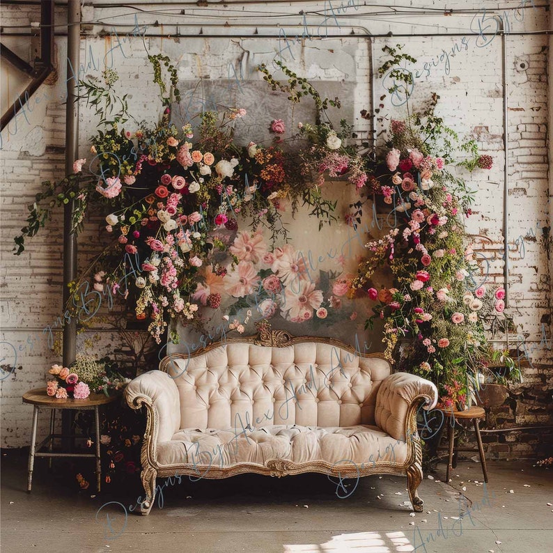 Urban Bridal Shower Digital Backdrop Overlay Background Photo Picture ...