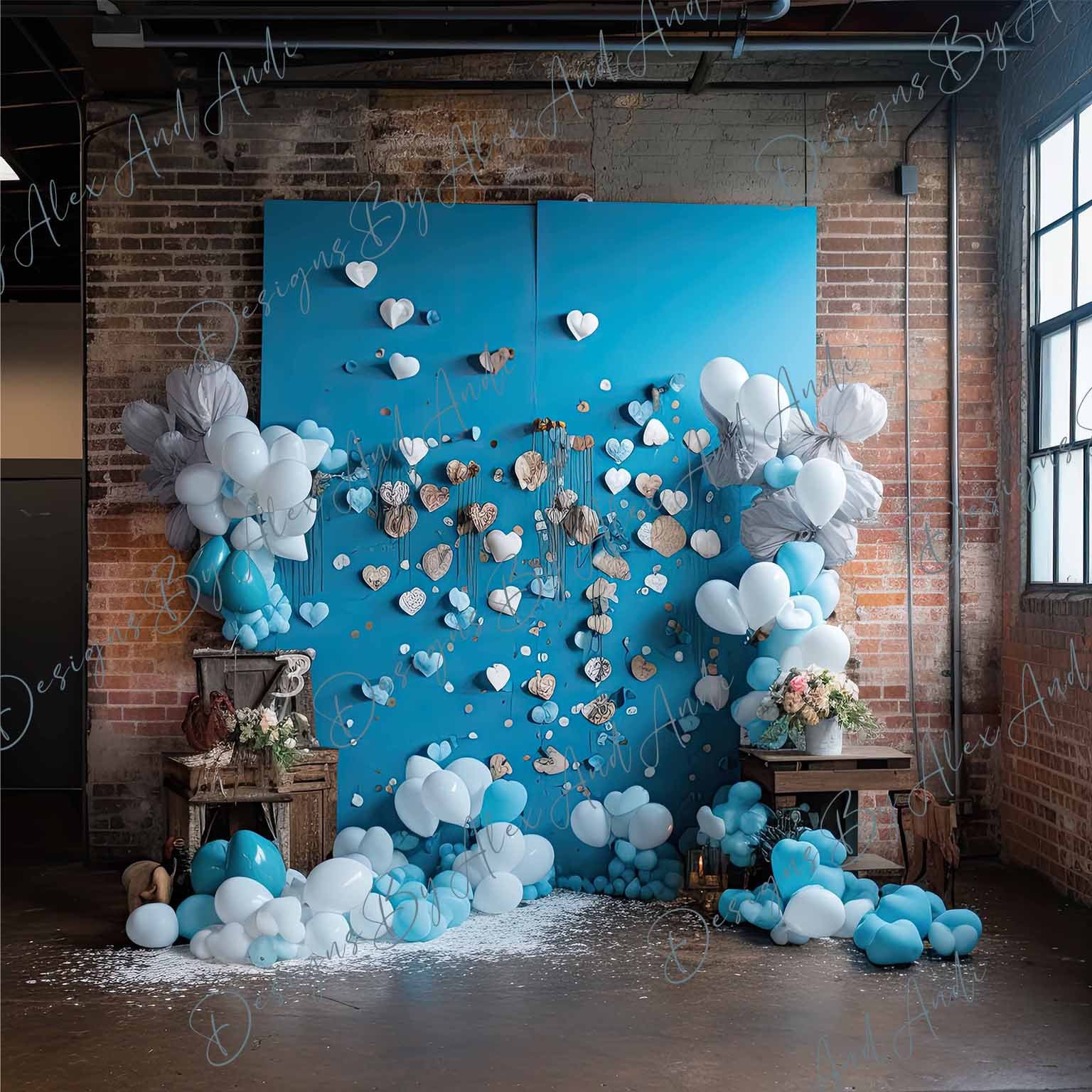 Its a Boy Digital Backdrop Overlay Background Holiday Child Photo ...
