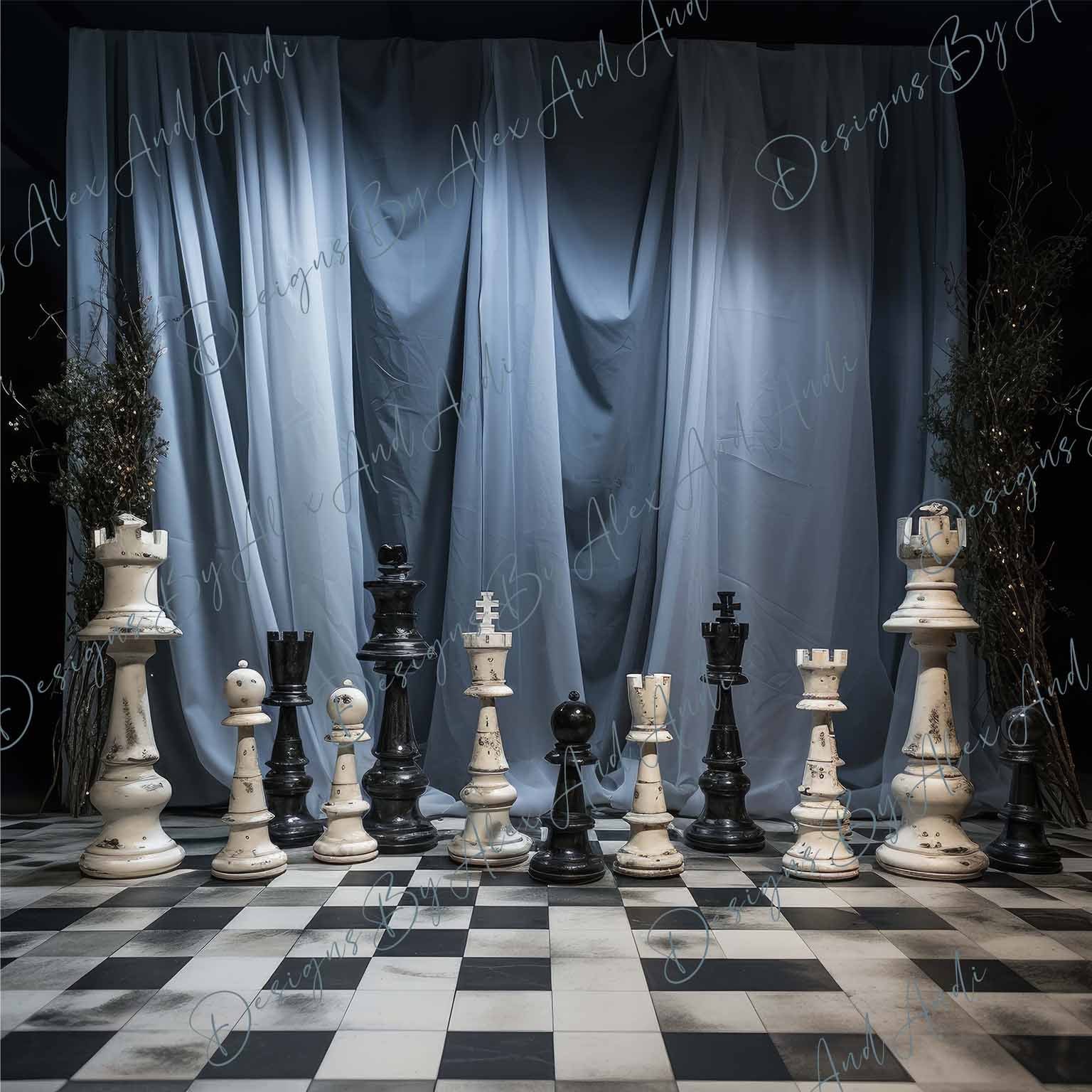 Chess Backdrop Background Digital Birthday Child Photo Shoot Picture ...