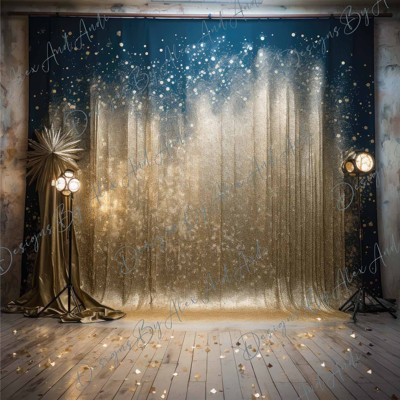 Shimmering Studio Backdrop Background Digital Birthday Child Photo ...