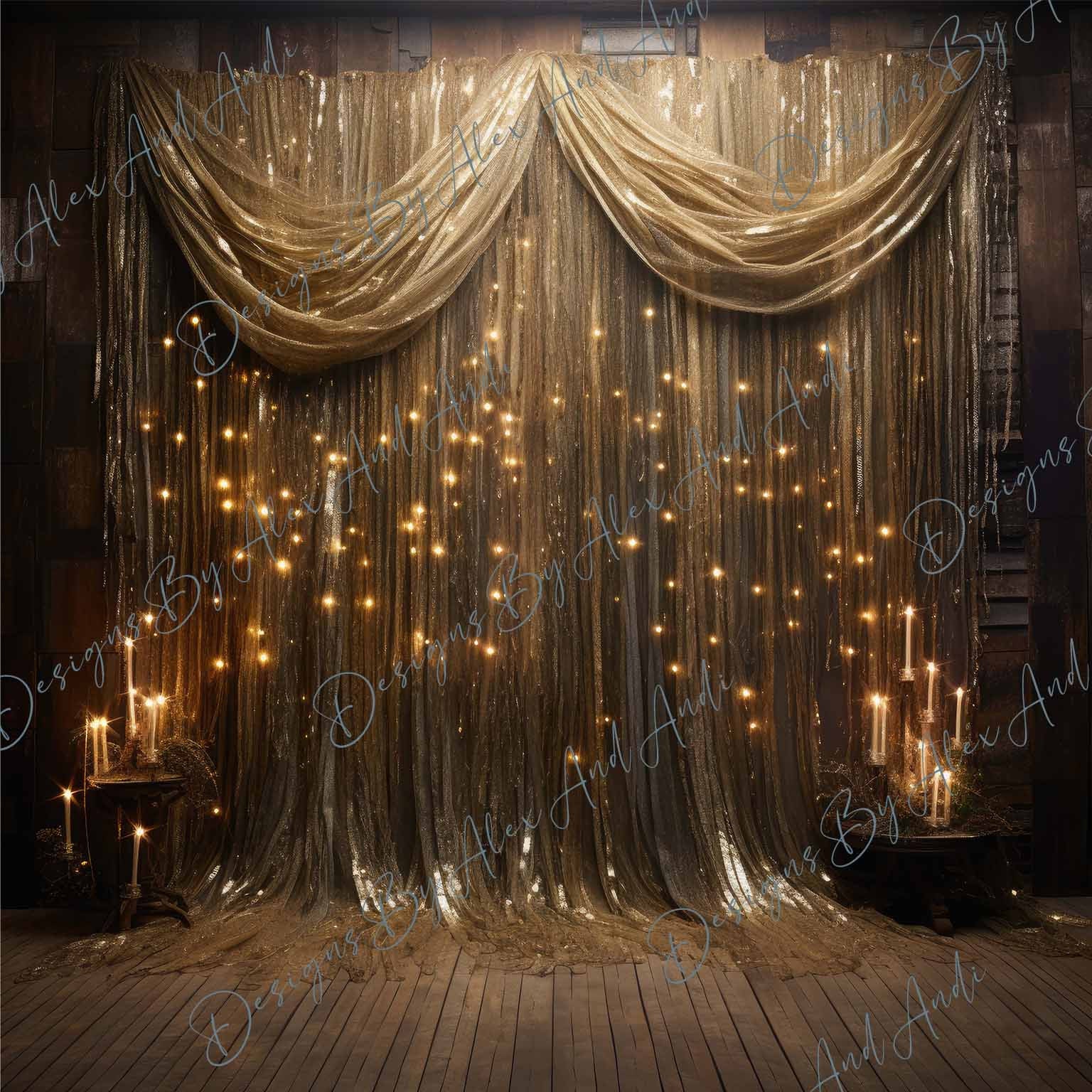 Tinsel Wall Backdrop Background Digital Birthday Child Photo Shoot ...