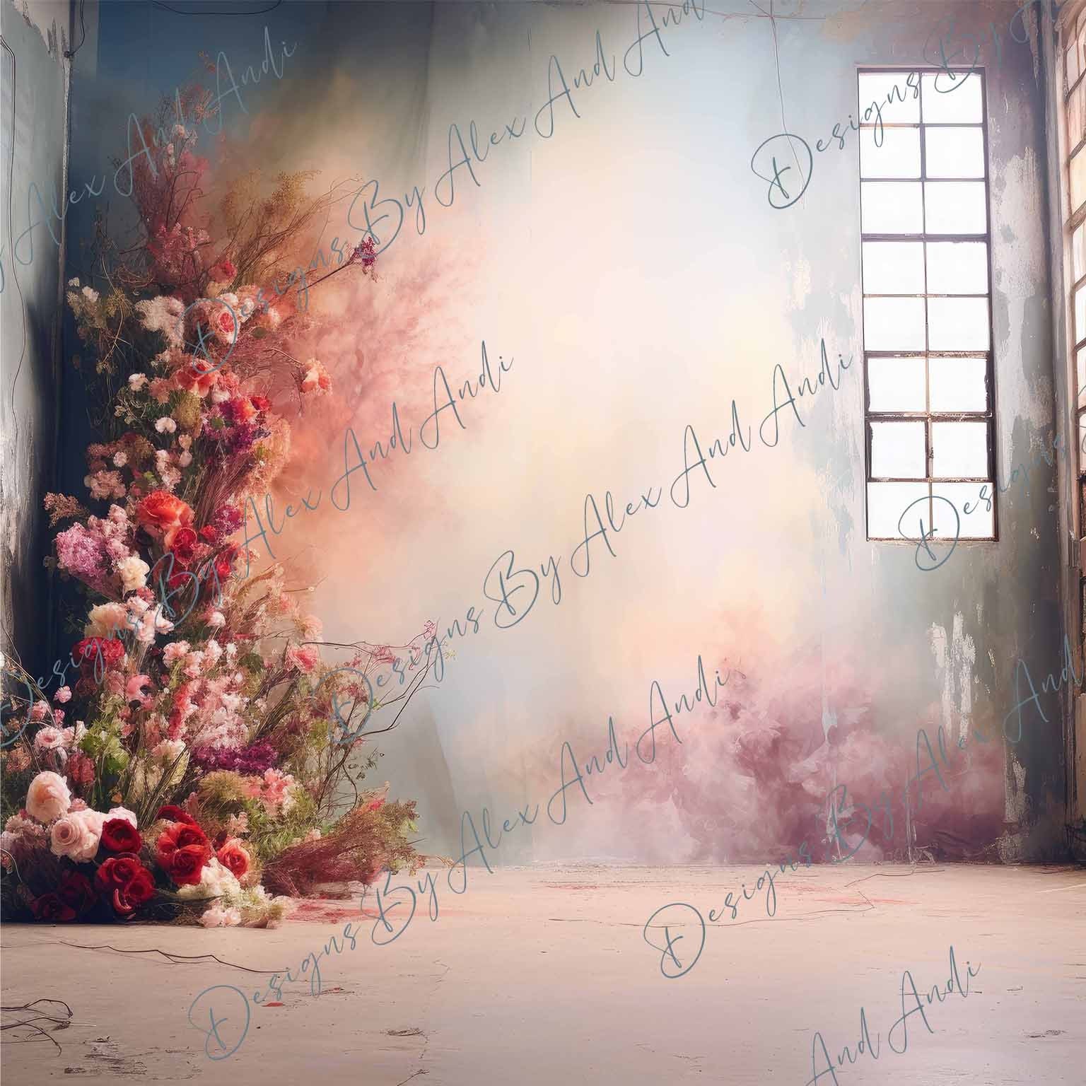 Urban Spring Digital Backdrop Overlay Child Background Photo Shoot ...