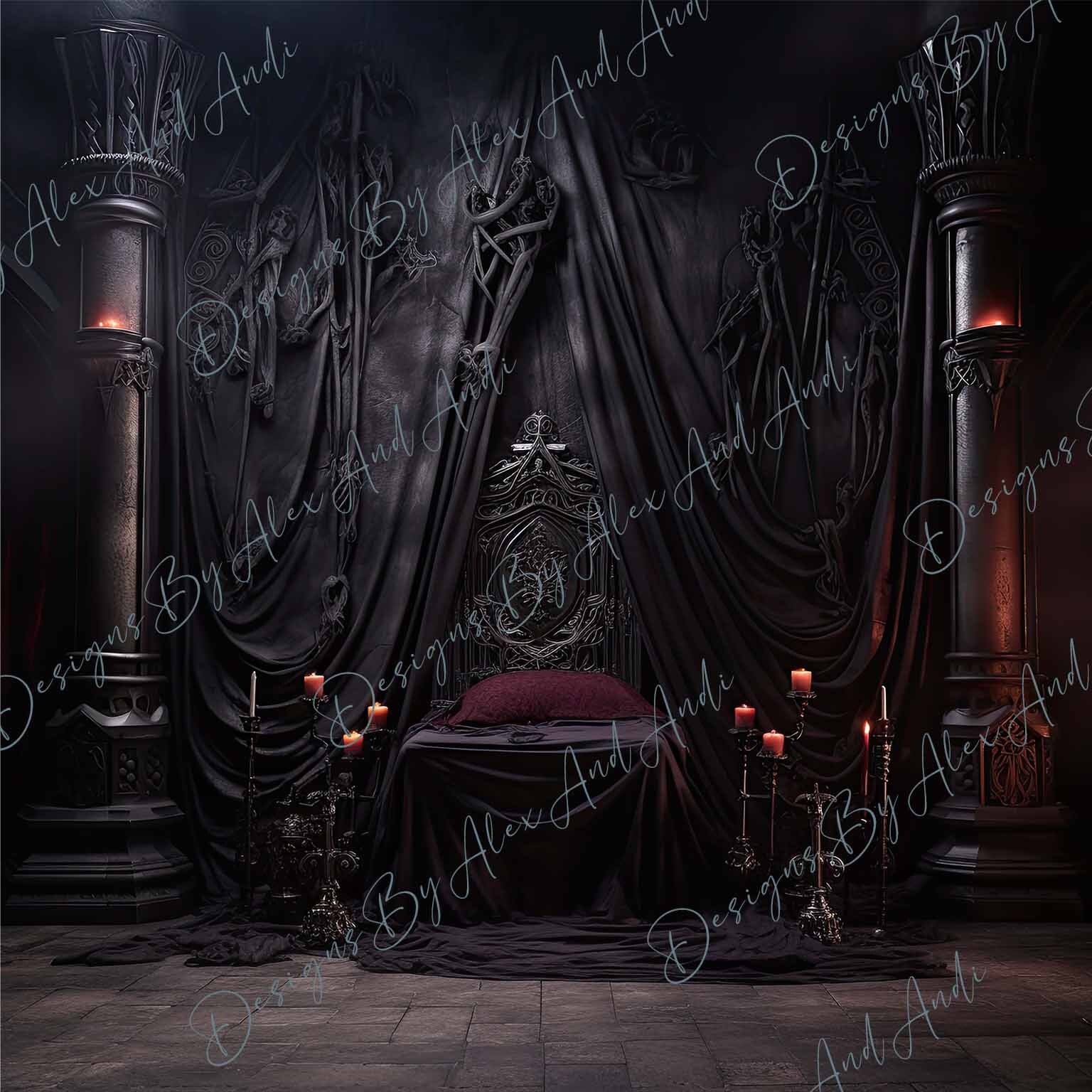 Vampire Digital Backdrop Background Birthday Child Photo Shoot Picture ...