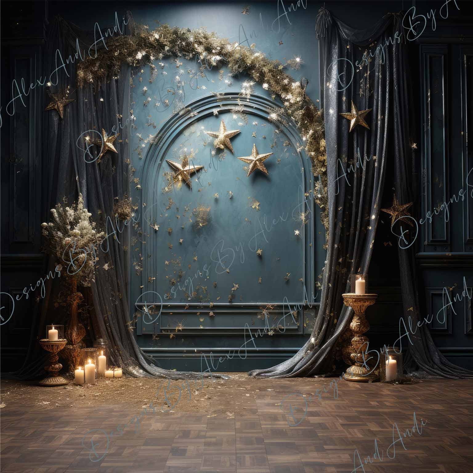 Shimmering Wall Backdrop Background Digital Birthday Child Photo Shoot ...