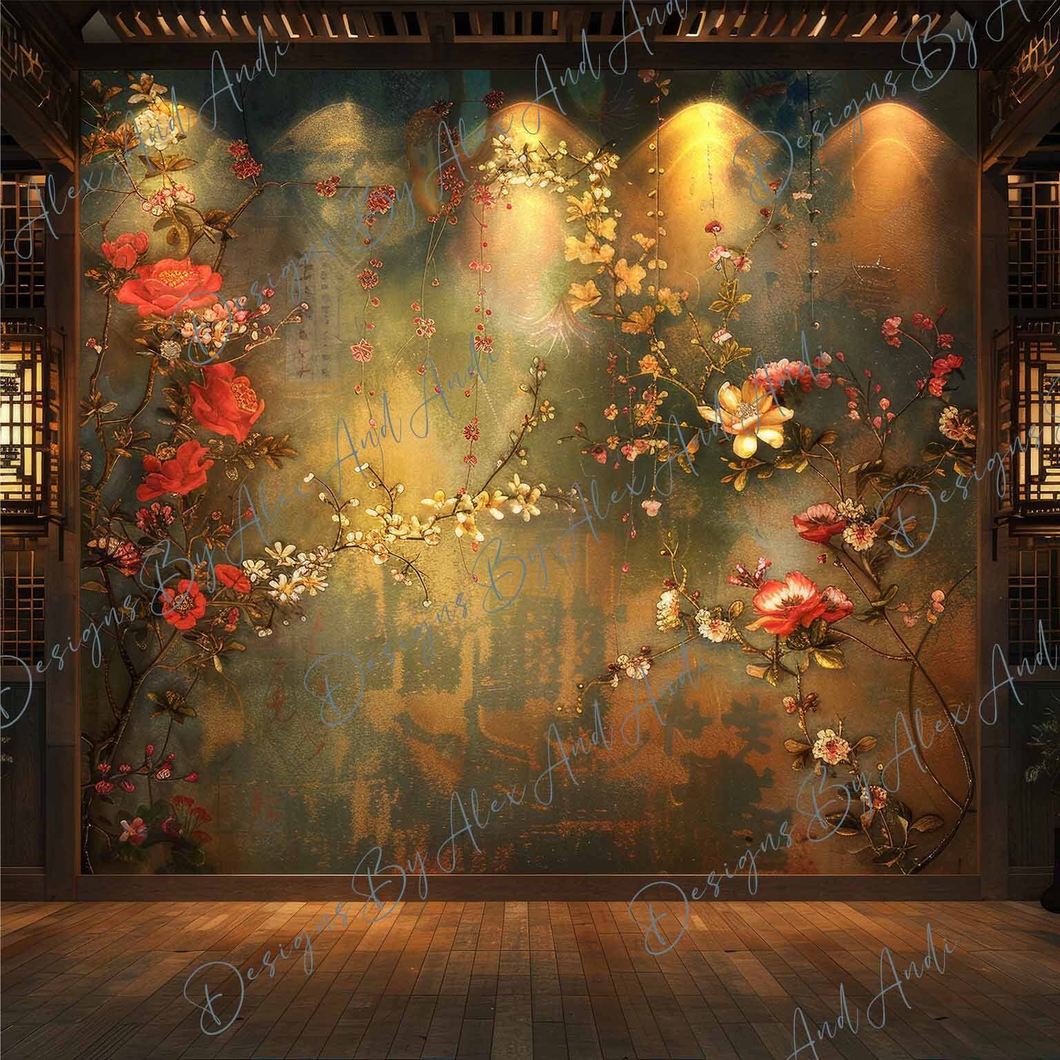 Asian Art Back Ground Art Overlay Model Back Drop Photo Backdrop ...