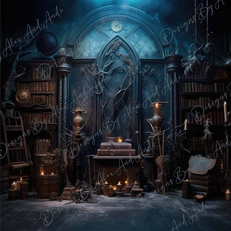 Wizard Backdrop Background Digital Birthday Child Photo Shoot Picture ...