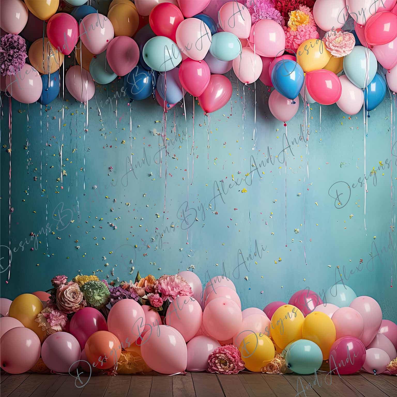 Birthday Digital Backdrop Background Birthday Child Photo Shoot Picture ...