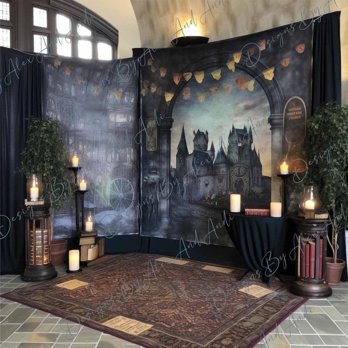 Magic Wizard Studio Backdrop Background Digital Photo Shoot Studio ...