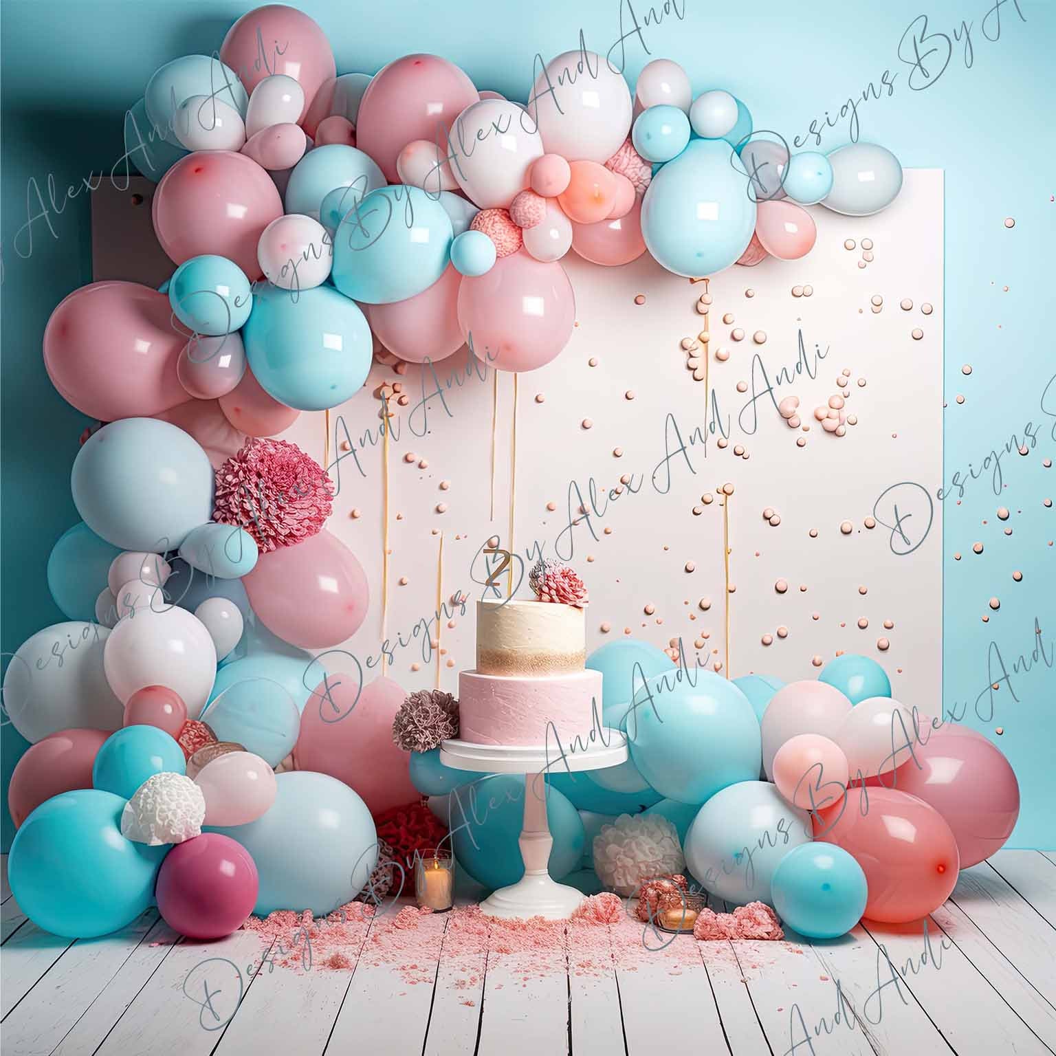Birthday Digital Backdrop Background Birthday Child Photo Shoot Picture ...