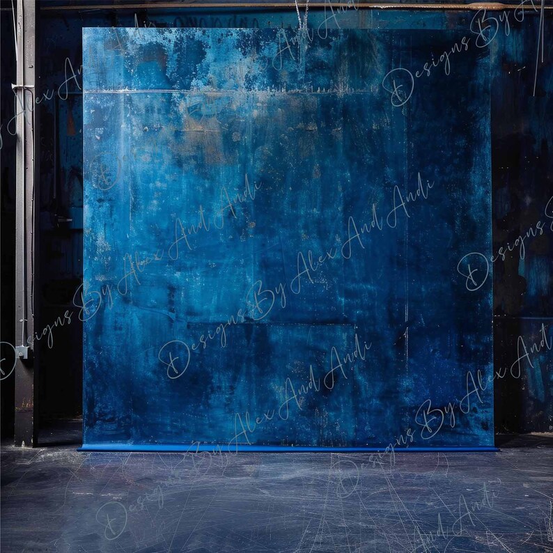 Oil Canvas Blue Digital Backdrop Overlay Background Photo Wedding Party ...