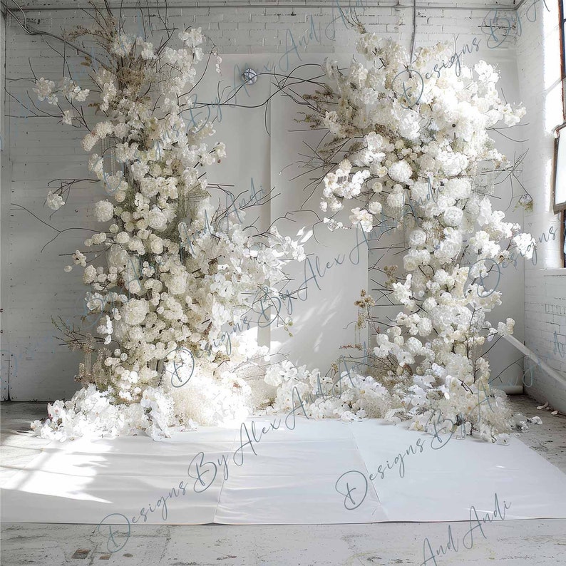 White Wall Back Ground Model Backdrop Photo Shoot Photo Elegant Wedding ...