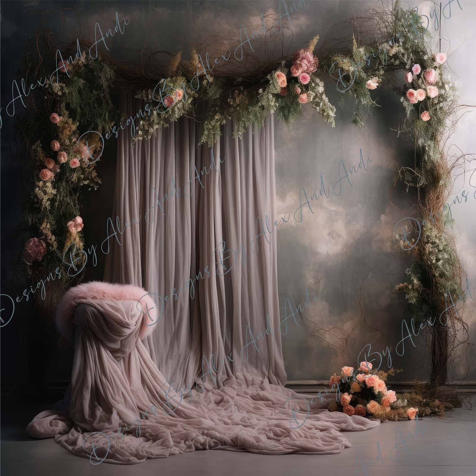 Maternity Studio Backdrop Maternal Backdrop Background Digital Studio ...