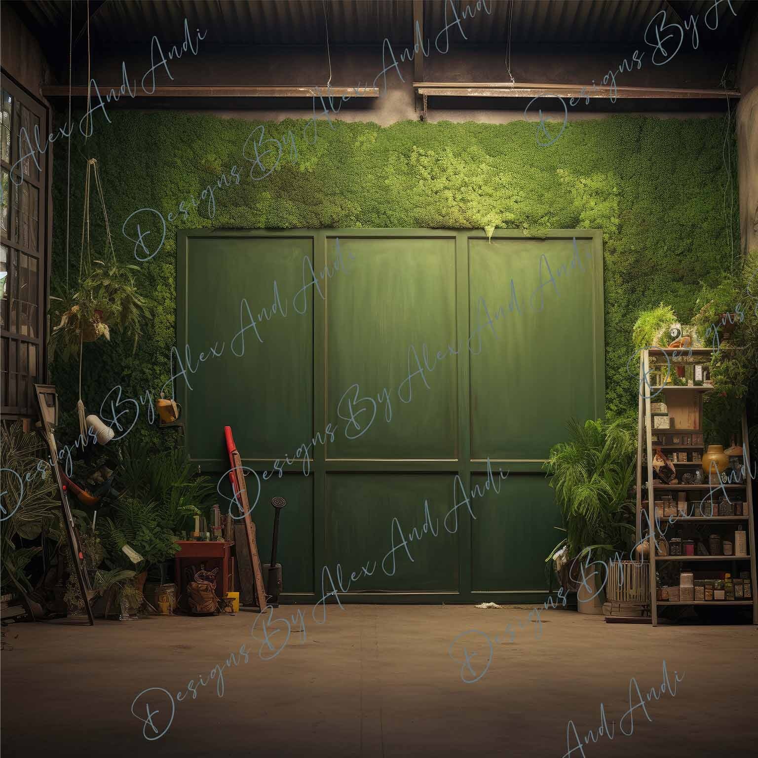 Grass Warehouse Studio Grass Backdrop Wall Digital Backdrop Overlay ...