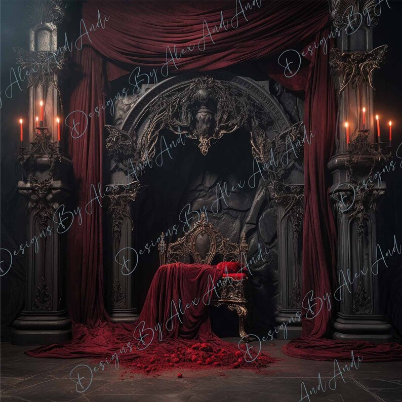 Vampire Digital Backdrop Background Birthday Child Photo Shoot Picture ...