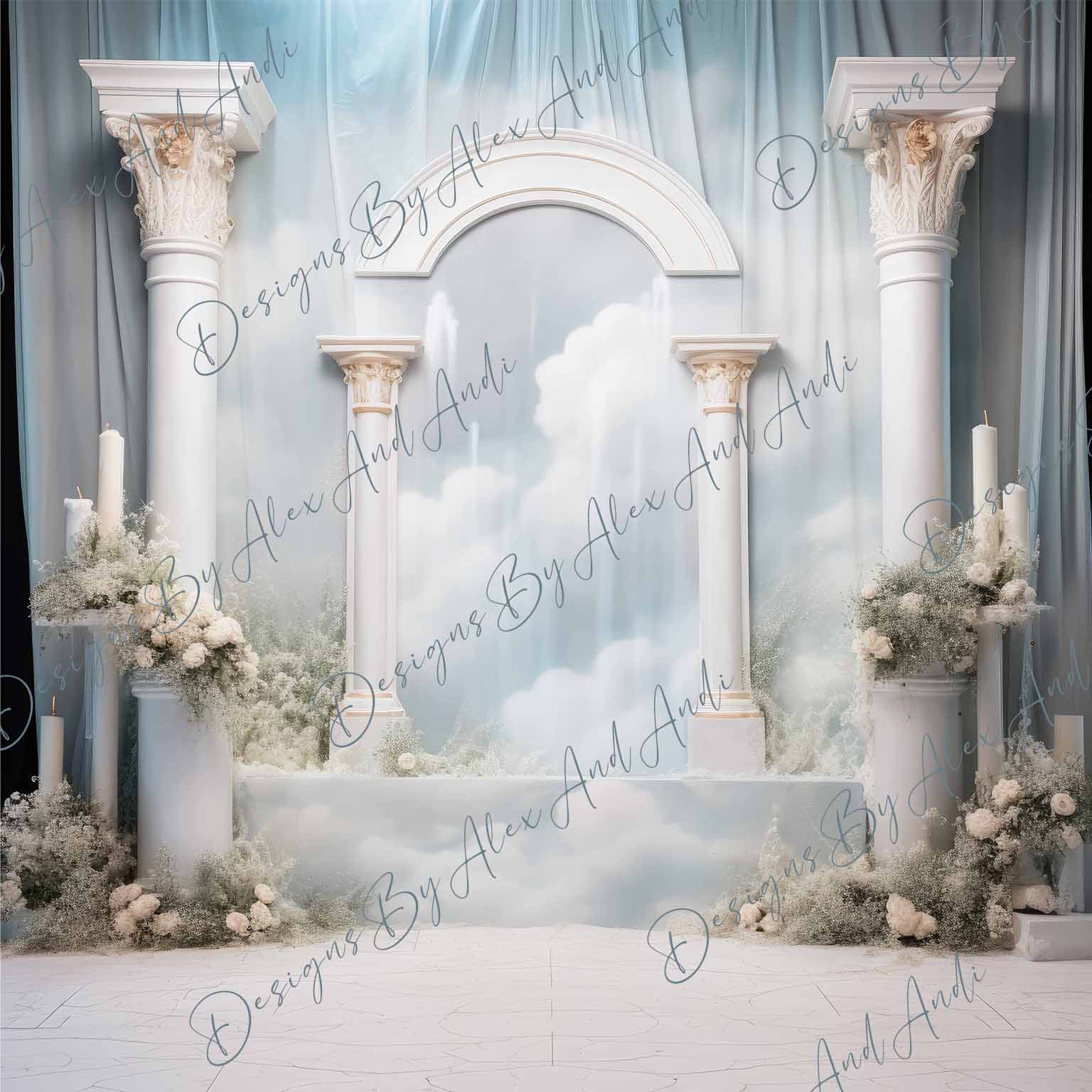 Baptism Digital Backdrop Overlay Background Child Photo Picture Studio ...