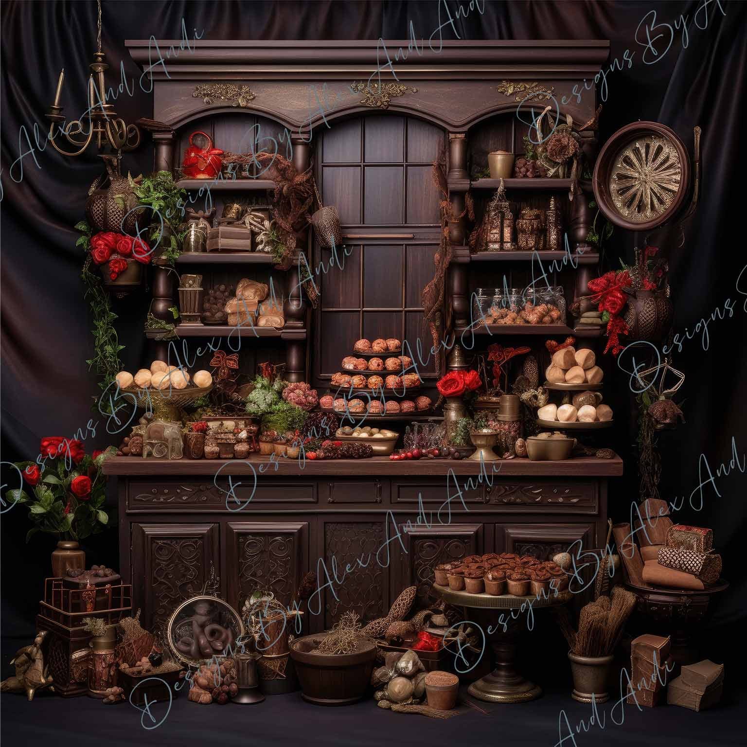 Chocolate Room Backdrop Background Digital Birthday Child Photo Shoot ...