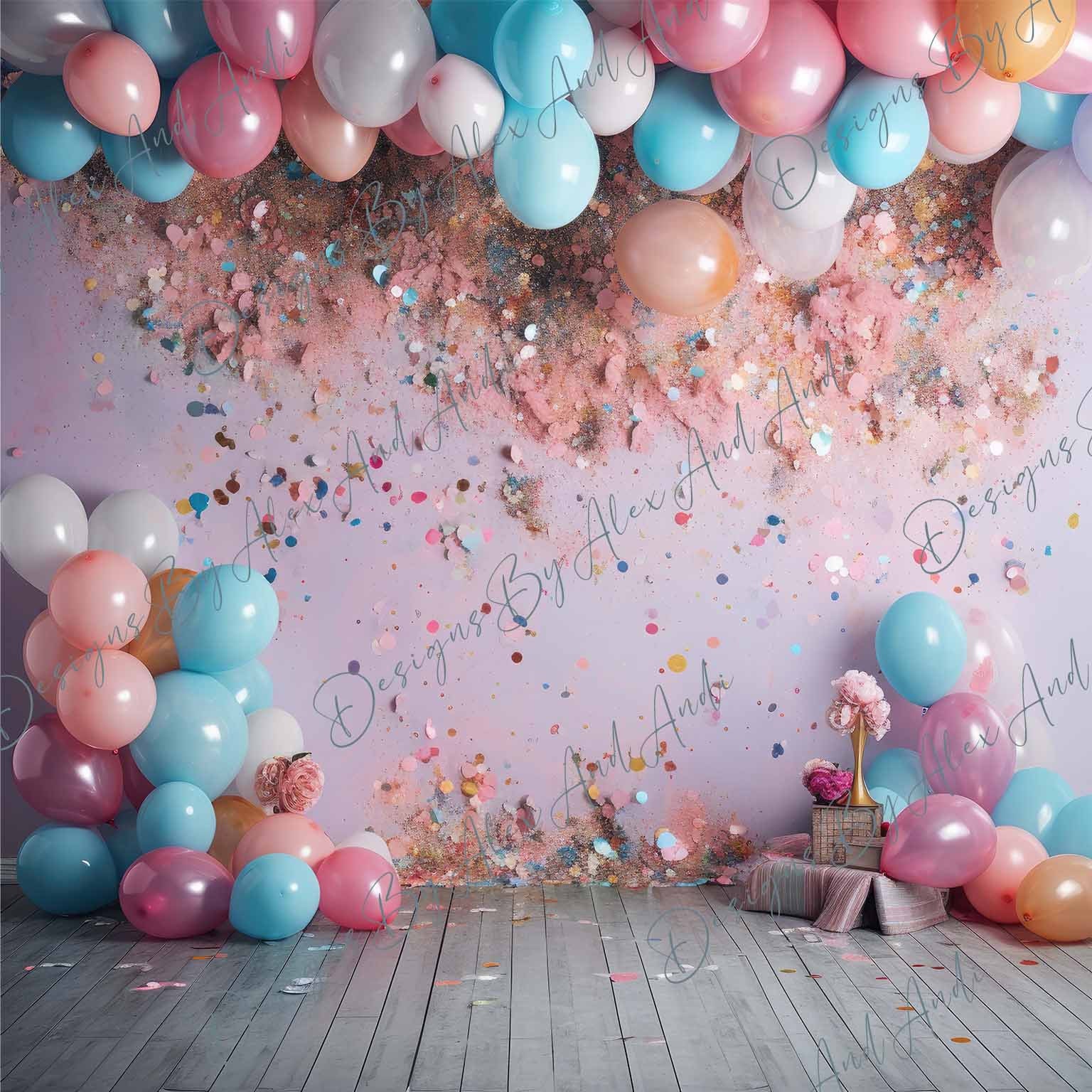 Birthday Digital Backdrop Background Birthday Child Photo Shoot Picture ...