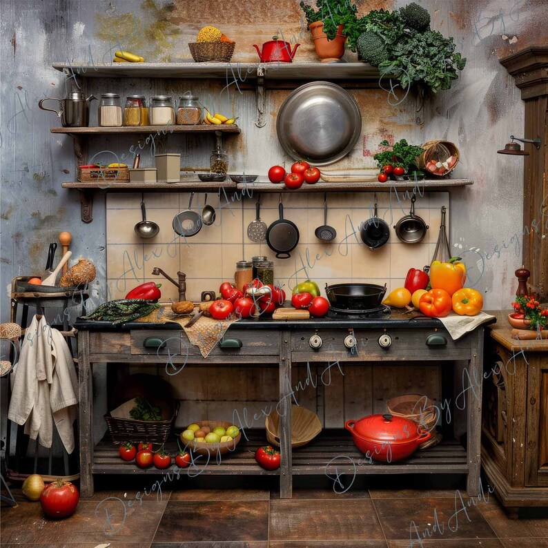 Chef Digital Background Backdrop Overlay Party Photo Shoot Picture ...