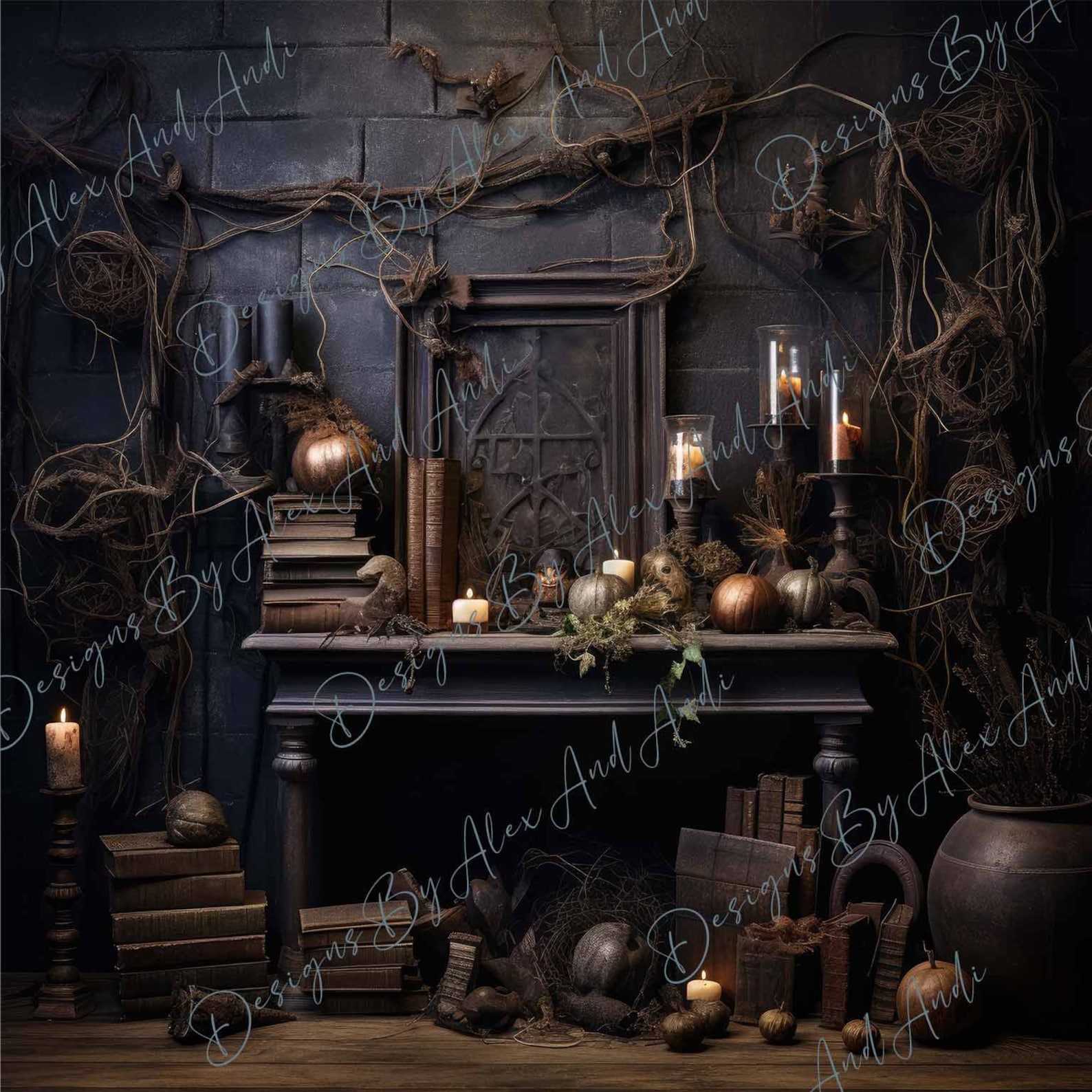 Witch Backdrop Background Digital Birthday Child Photo Shoot Picture ...