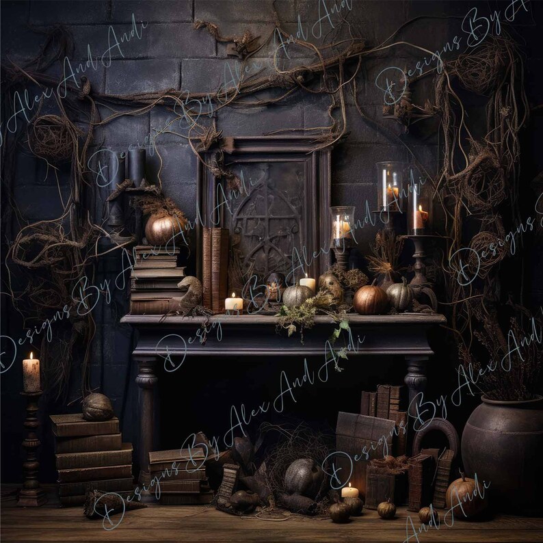 Witch Backdrop Background Digital Birthday Child Photo Shoot Picture ...