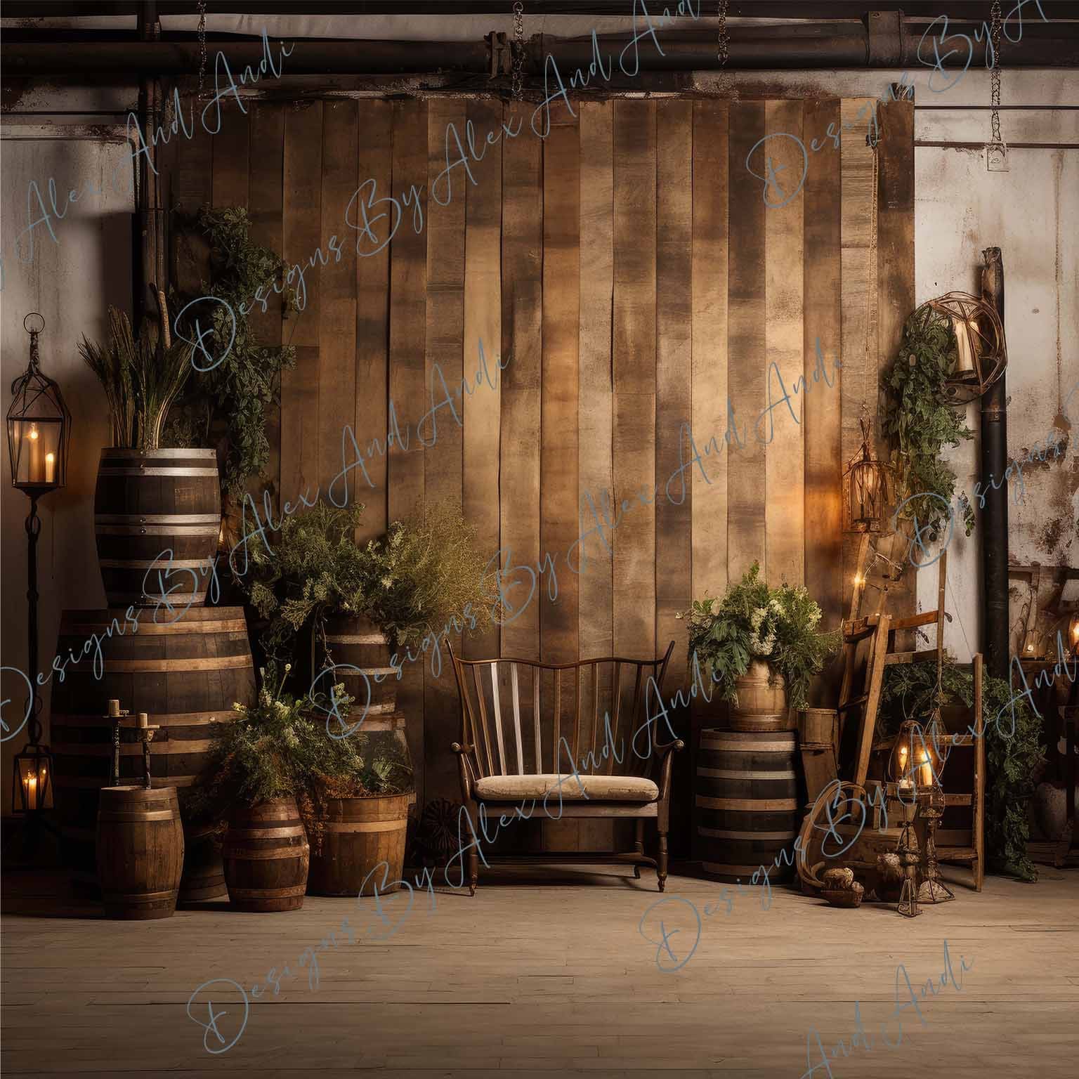 Rustic Wood Digital Backdrop Overlay Background Wedding Holiday Child ...