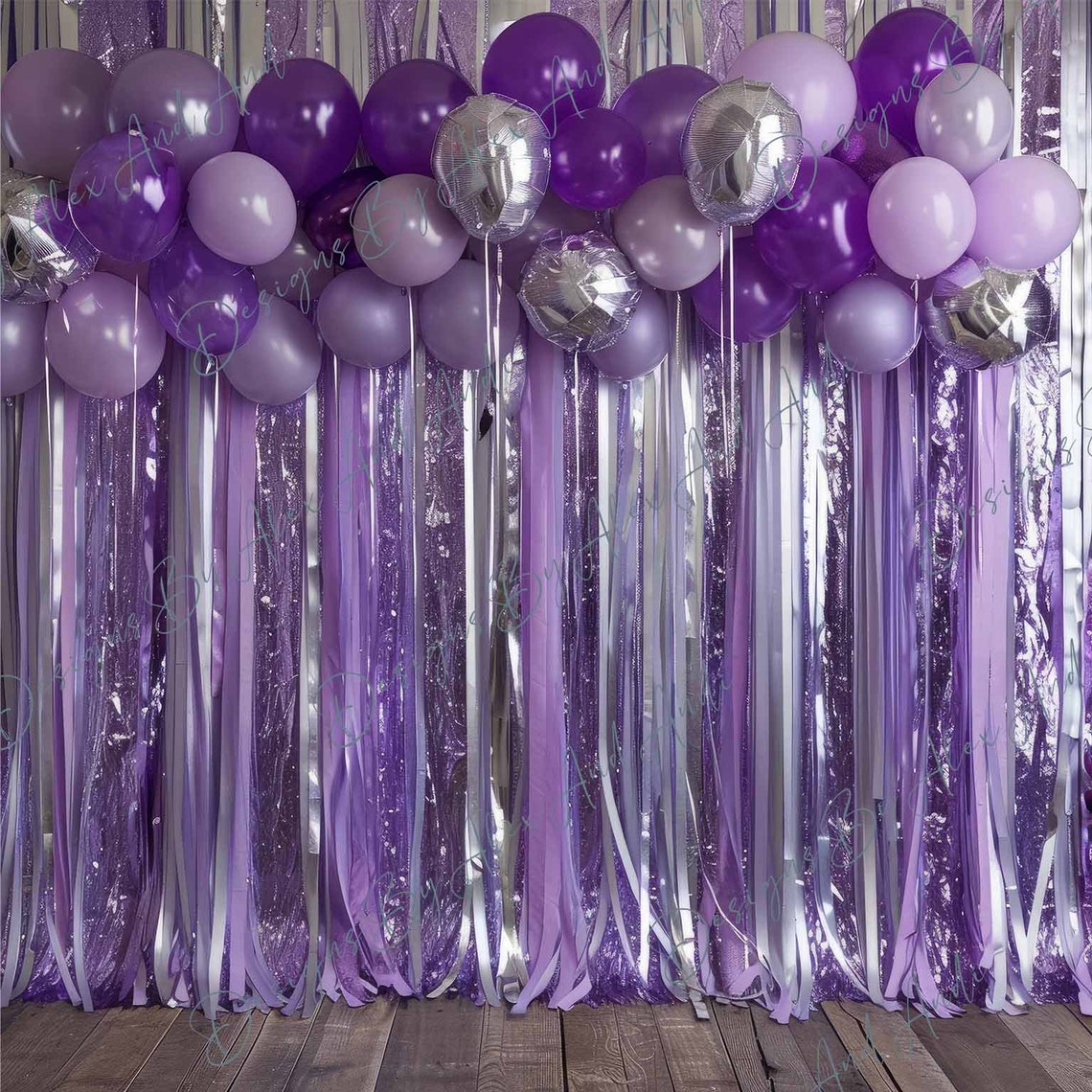 Purple Silver Celebrity Background Model Back Ground Booth Party Birth ...