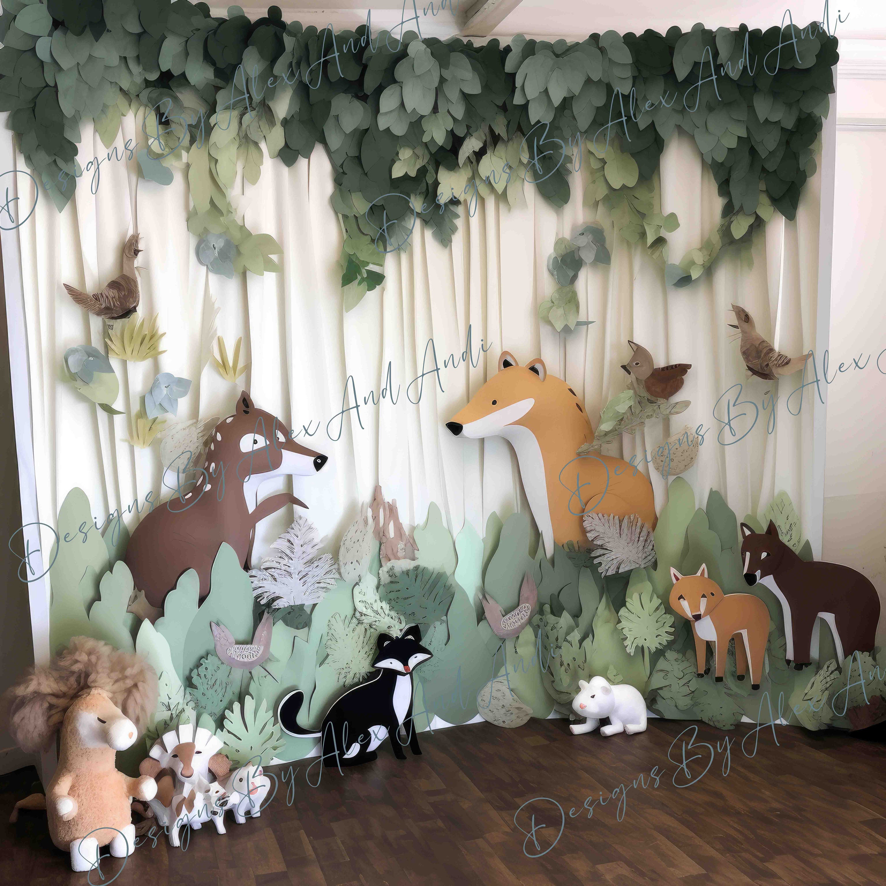 Animal Zoo Backdrop Background Digital Studio Photo Animal Photo Kid ...