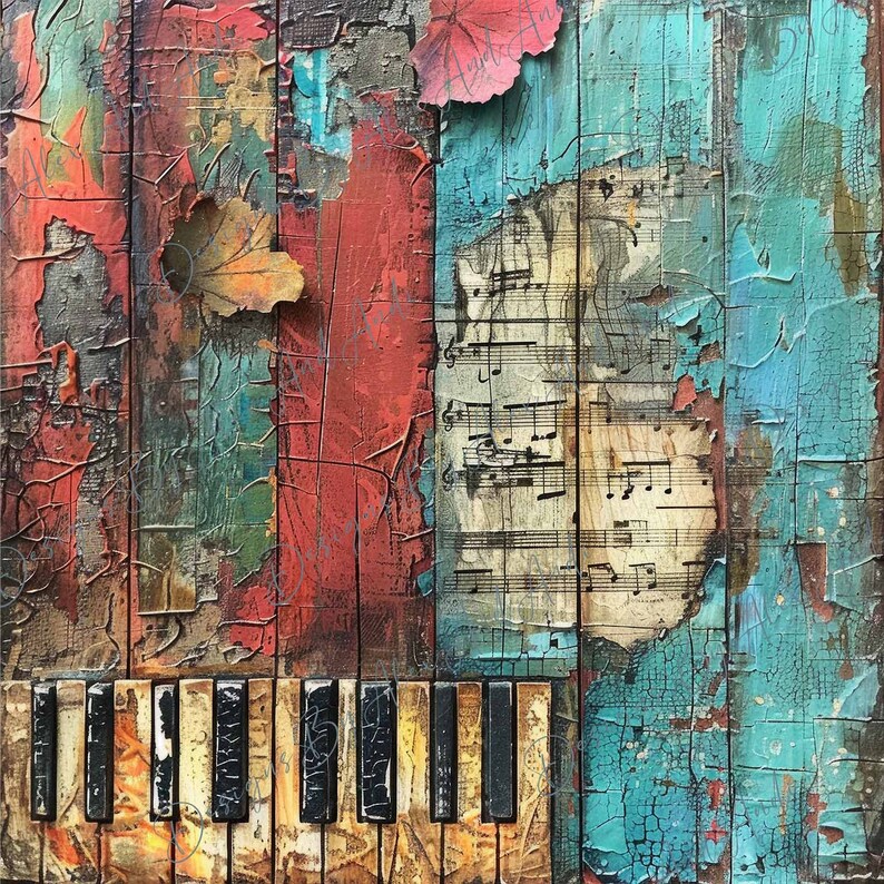 Music Wallpaper Photo Shoot Wall Paper Digital Backdrop Notes Picture ...