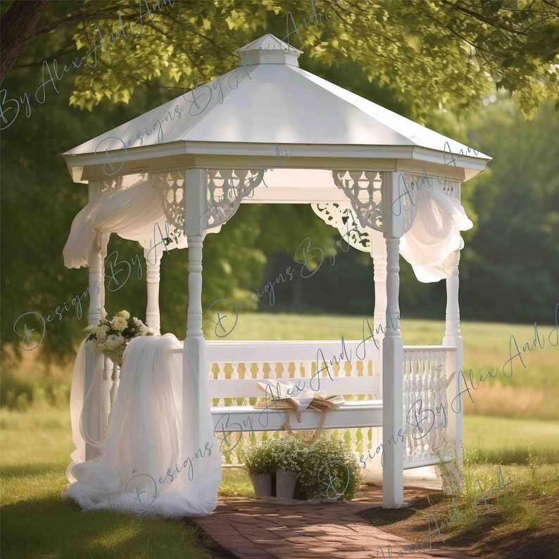 Wedding Gazebo Backdrop Background Digital Photo Shoot Studio - Etsy