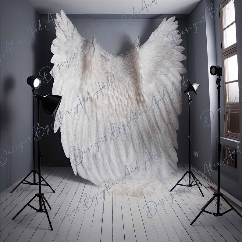 Angel Wings Backdrop Angelwings Backdrop Background Digital Photo Shoot ...