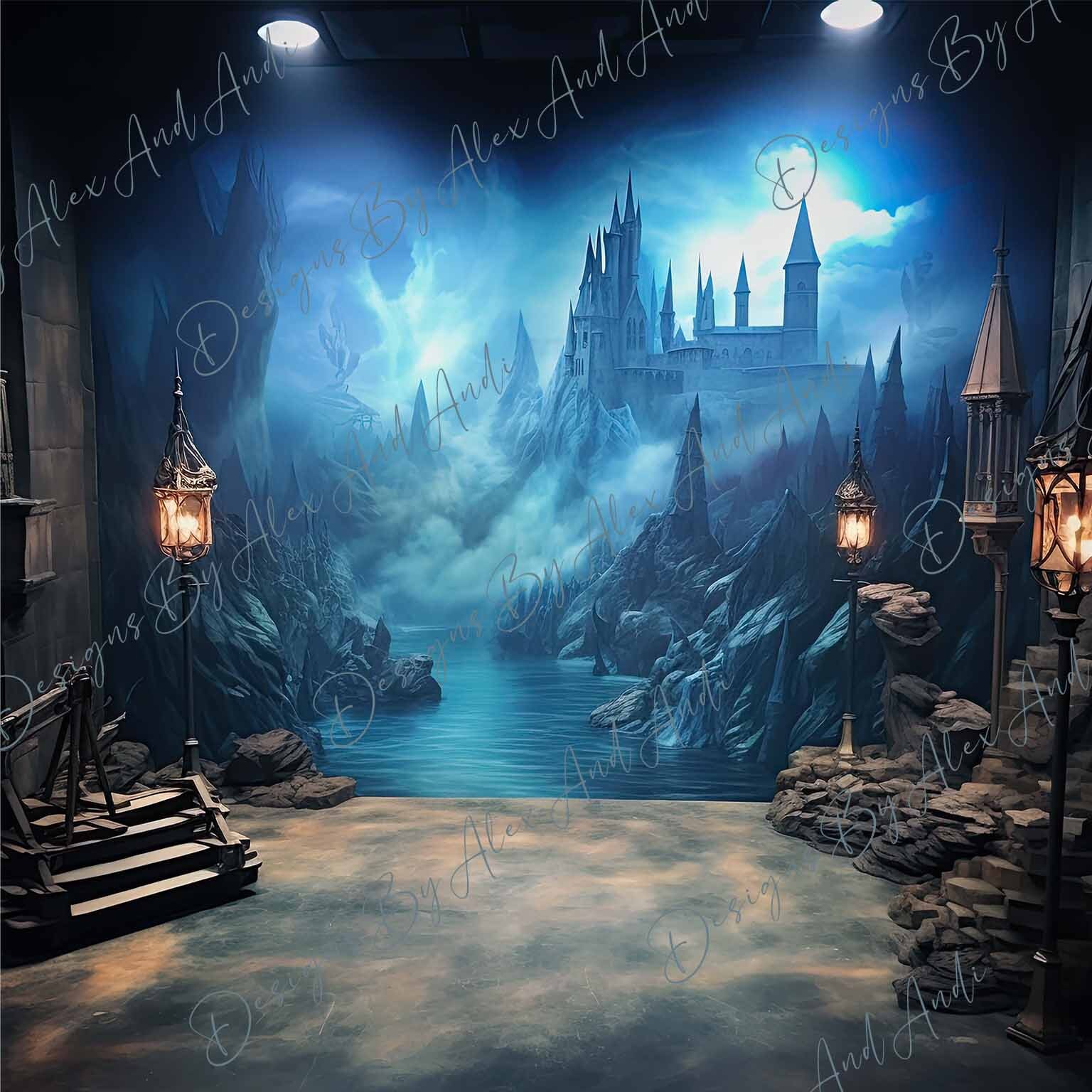 Wizard Backdrop Background Digital Birthday Child Photo Shoot Picture ...