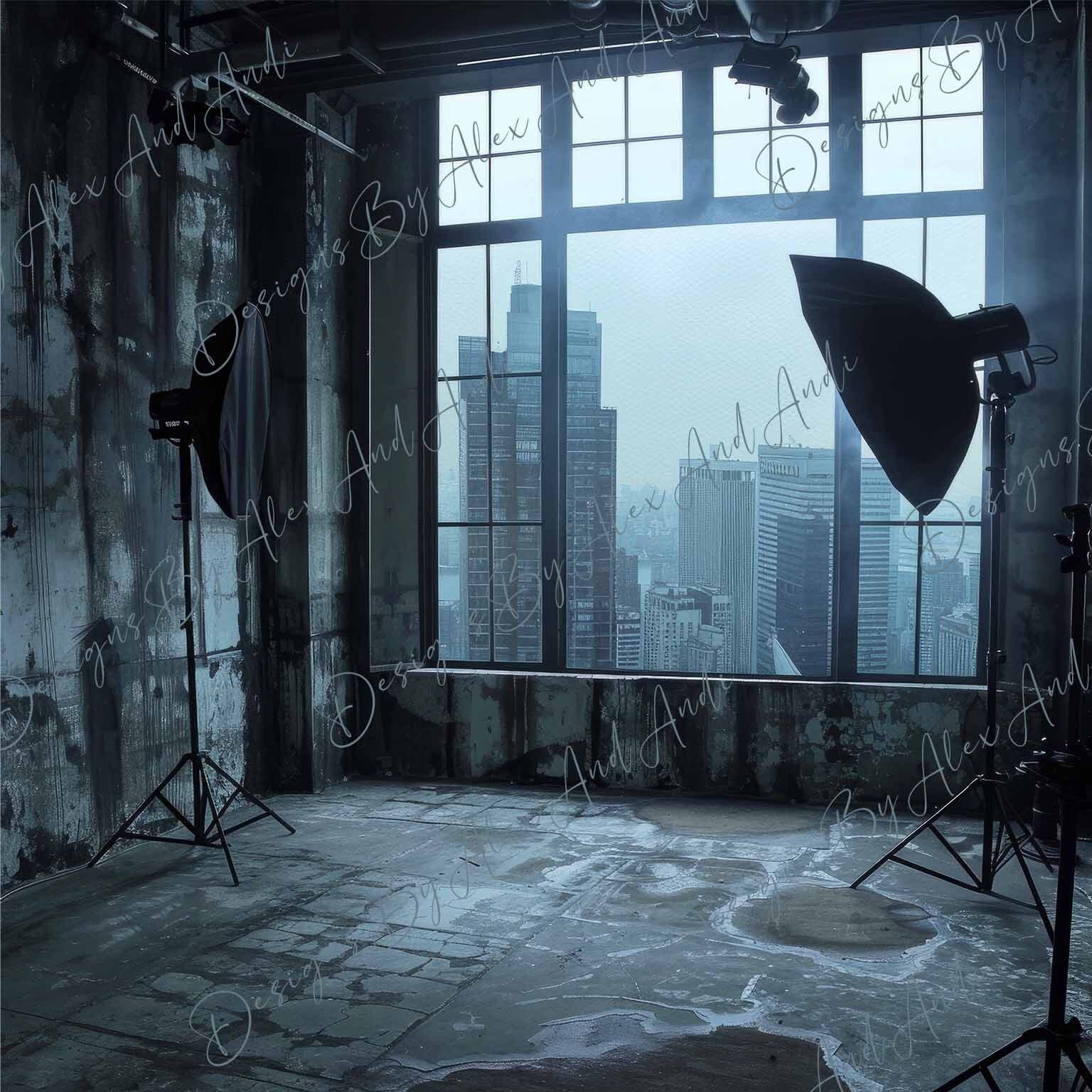 Skyscraper Digital Overlay Backdrop Background Event Photo Picture ...