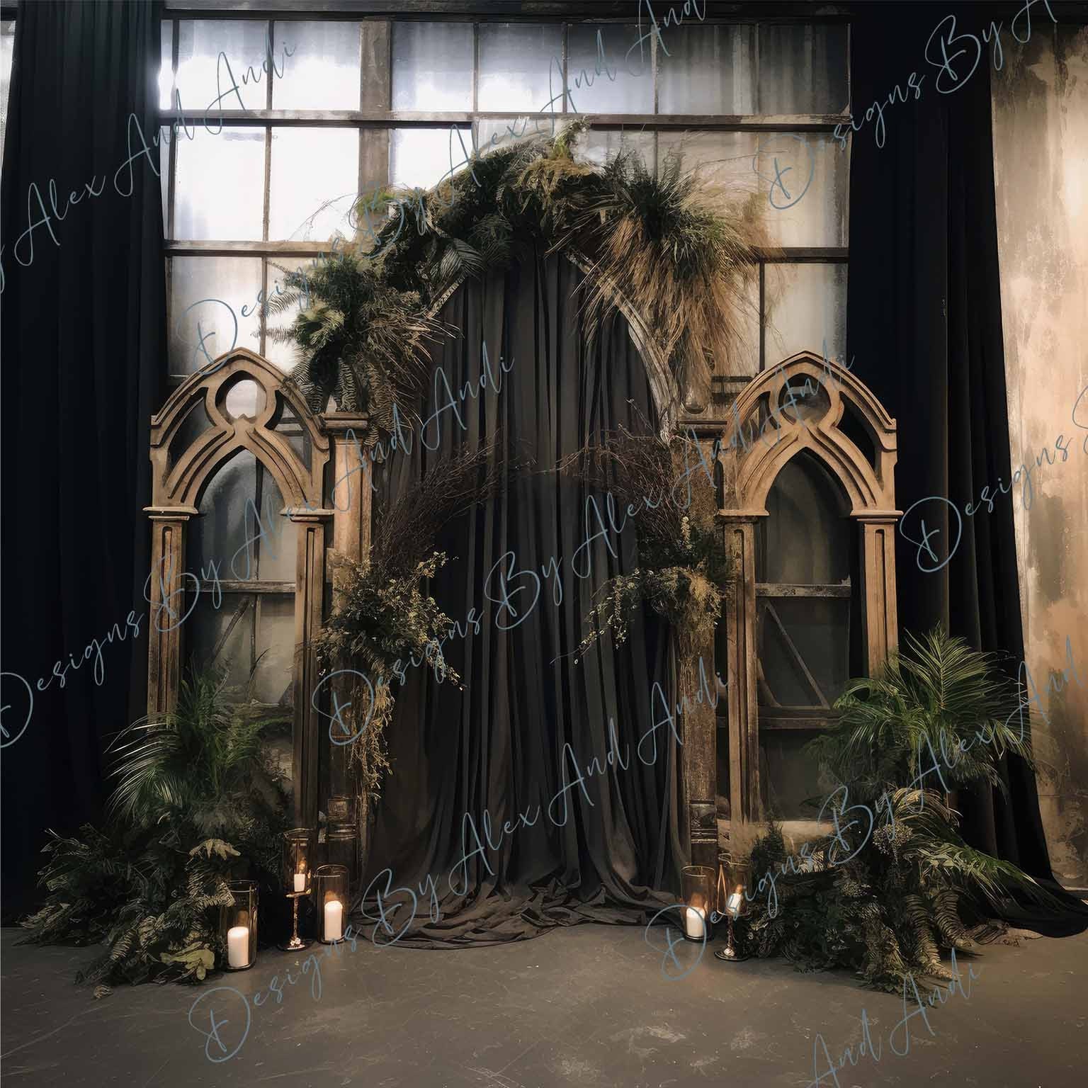 Arch Digital Backdrop: 10 Photo Shoot Templates (JPG, 6000x6000 Pixels ...