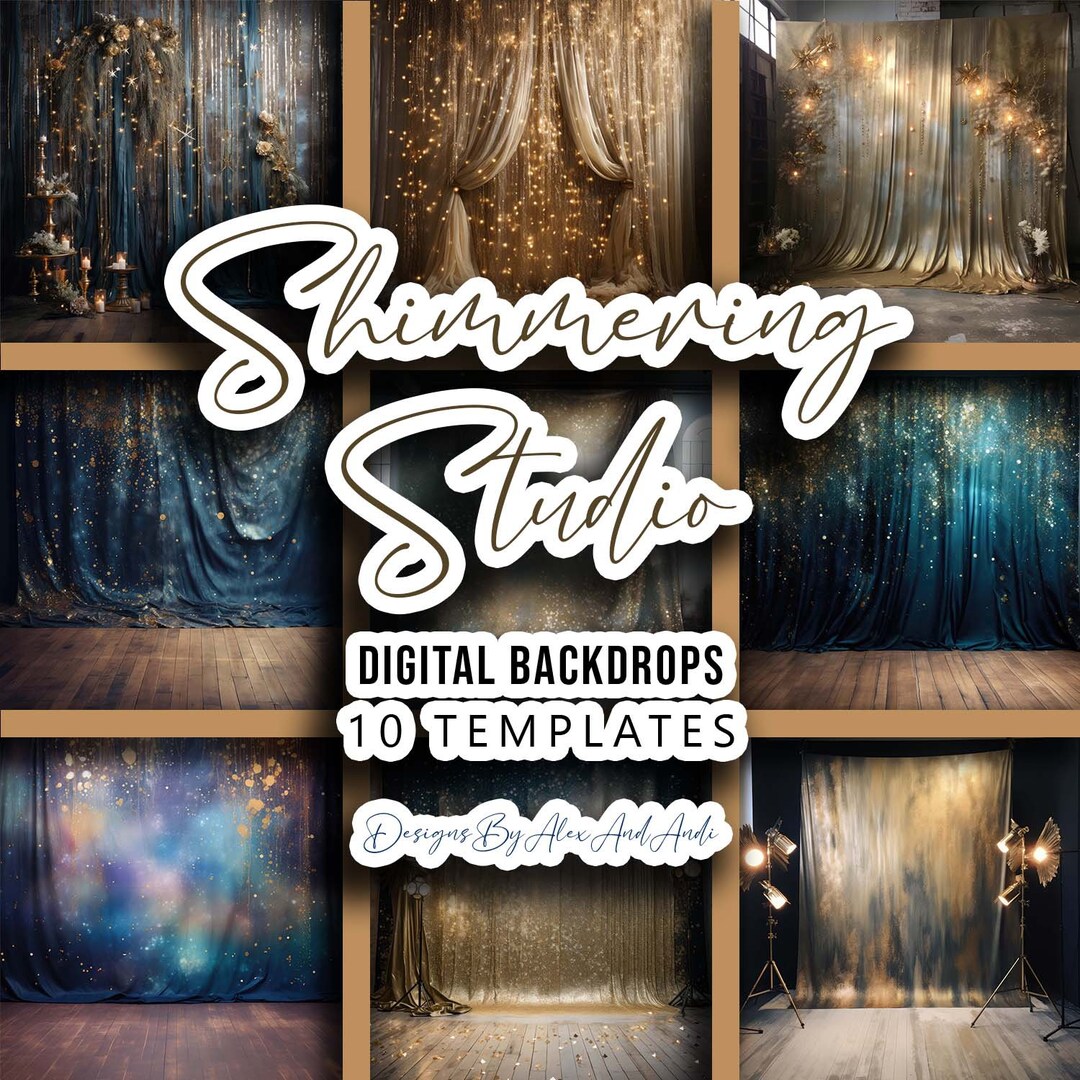 Shimmering Studio Backdrop Background Digital Birthday Child Photo ...