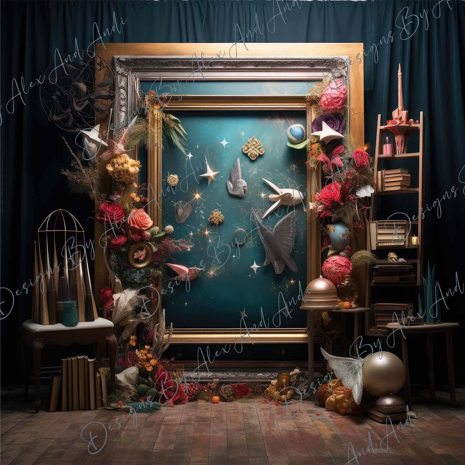 Antique Photo Shoot Backdrop Background Digital Child Sweet 16 Photo ...