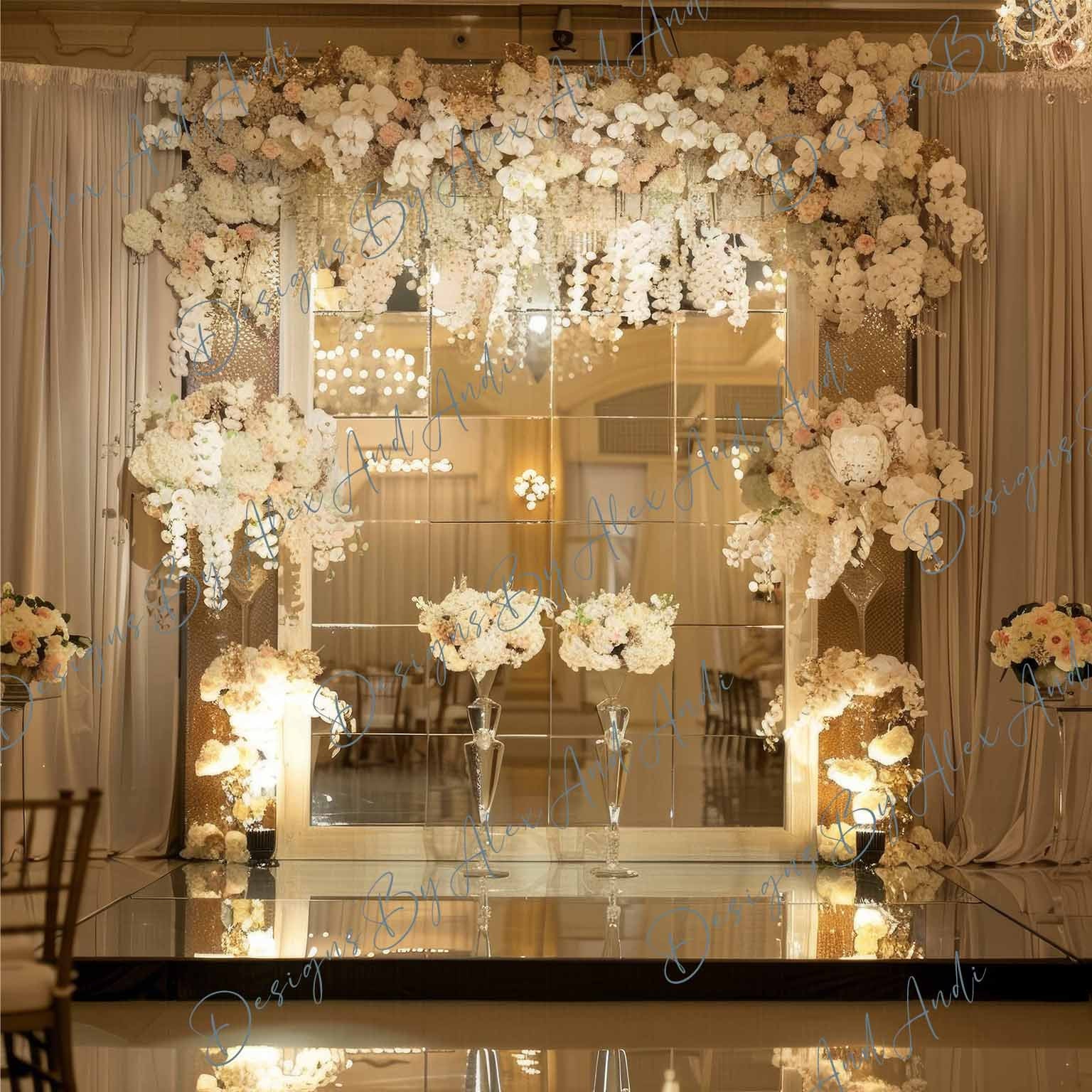 Mirror Celebrity Back Drop Party Background Wall Backdrop Celebration ...