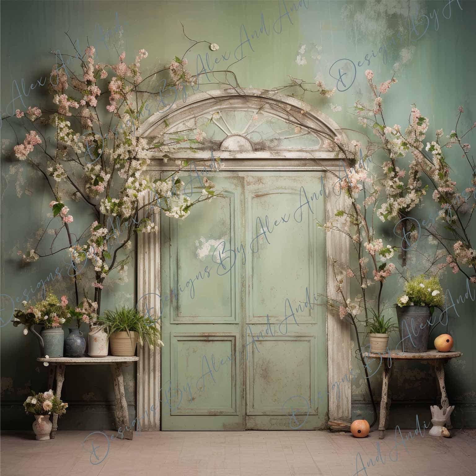 Spring Studio Digital Backdrop Overlay Background Birthday Photo Shoot ...